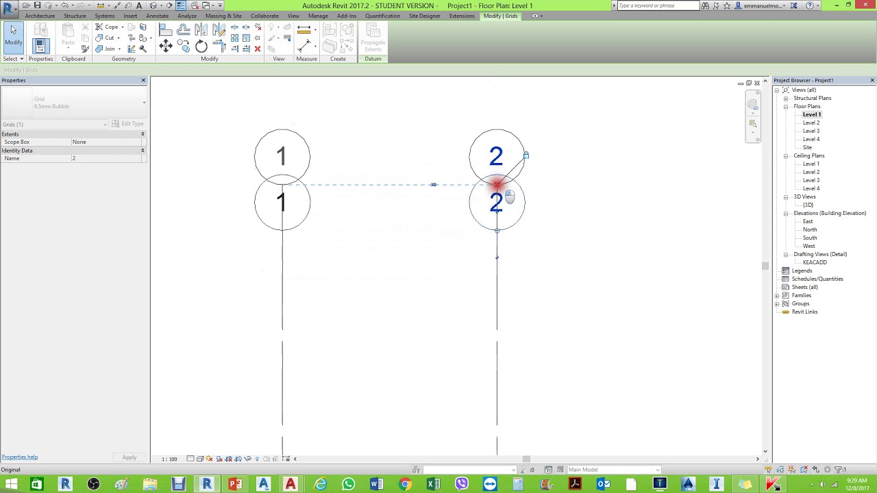 How To Set Grid Lines In Revit YouTube How To Set Grid Lines In Revit YouTube