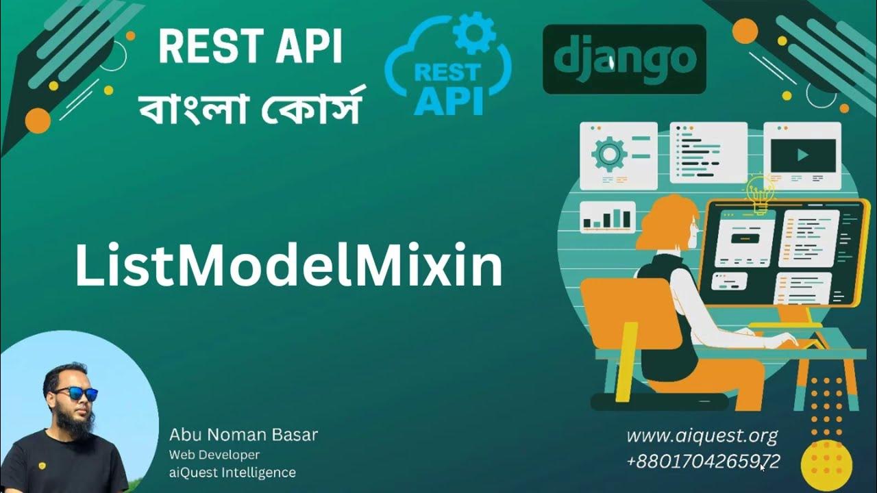 Python Django RestAPI Bangla Course | How to create ListModelMixin in Django Rest Framework ...