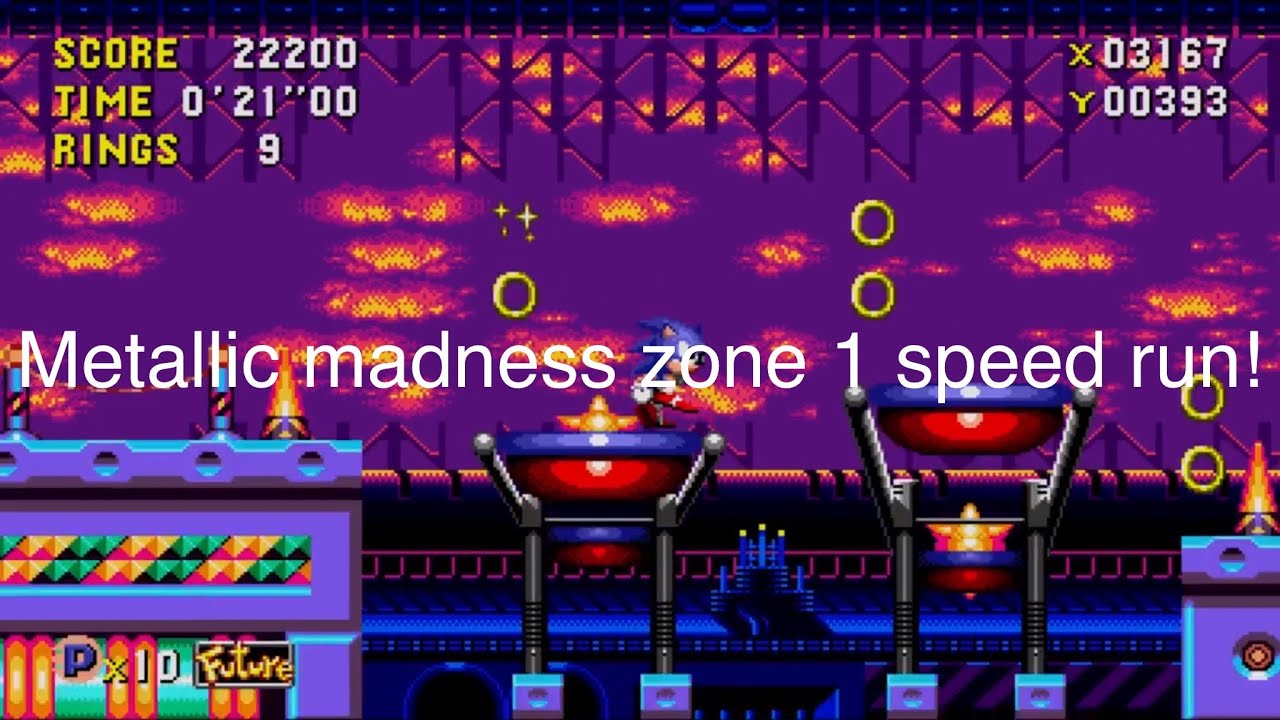 Metallic madness zone 1 speed run [Past] (0’48”65) - Sonic CD - YouTube