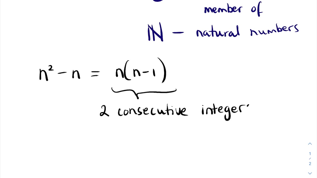 Proof by Deduction 1 - YouTube