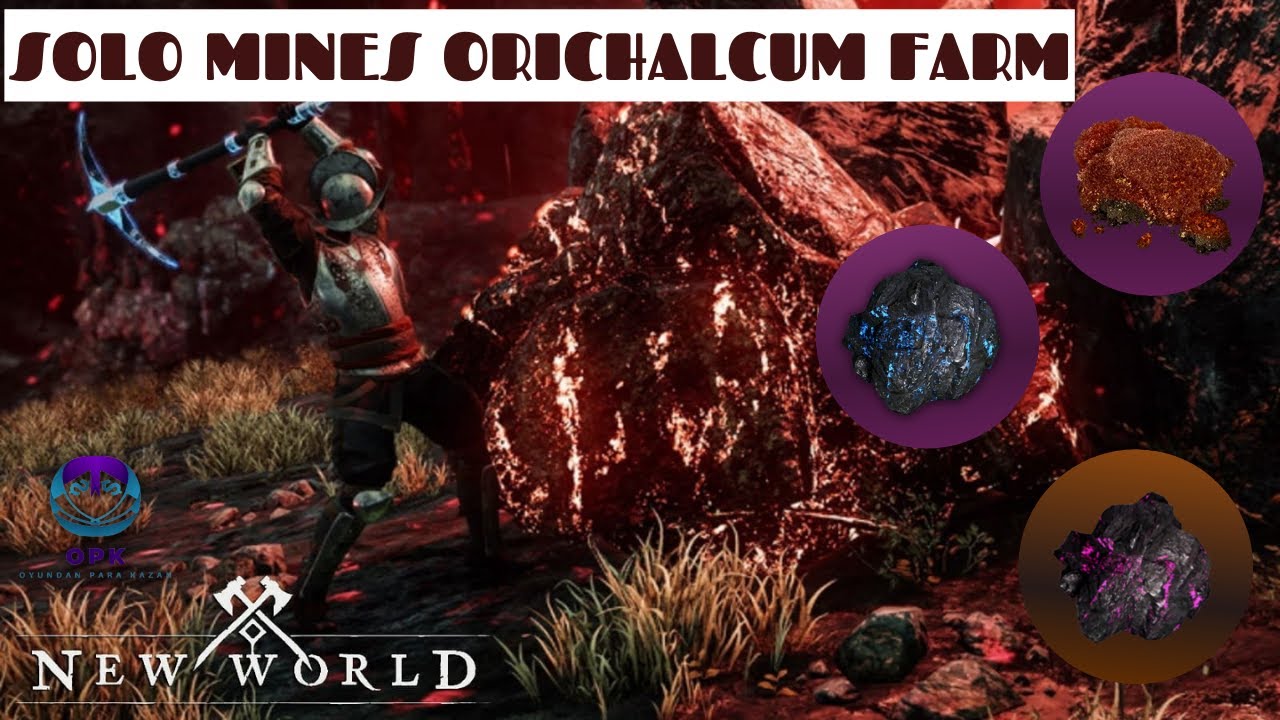 Solo Mines Orichalcum Farm New World - YouTube