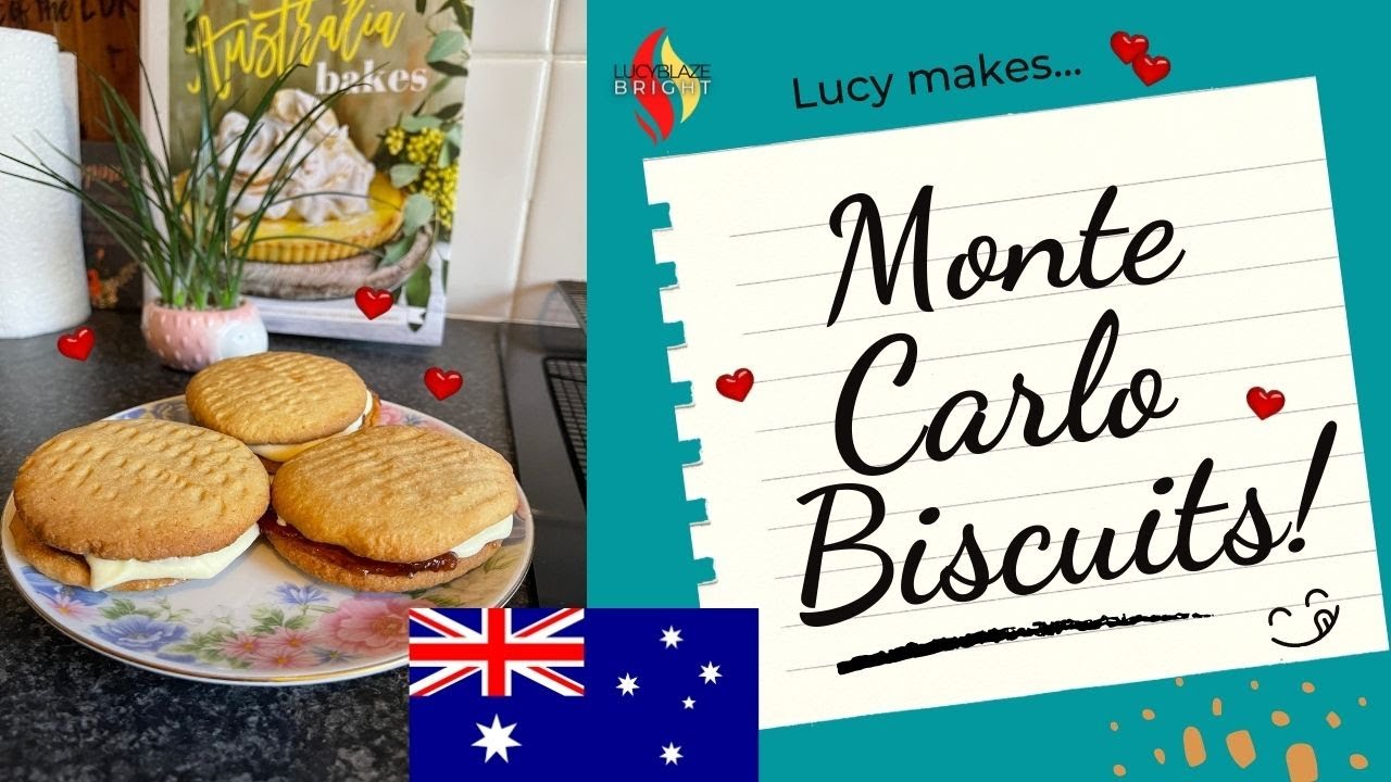 Lucy bakes...Aussie Monte Carlo Biscuits! (Bonza!) - YouTube