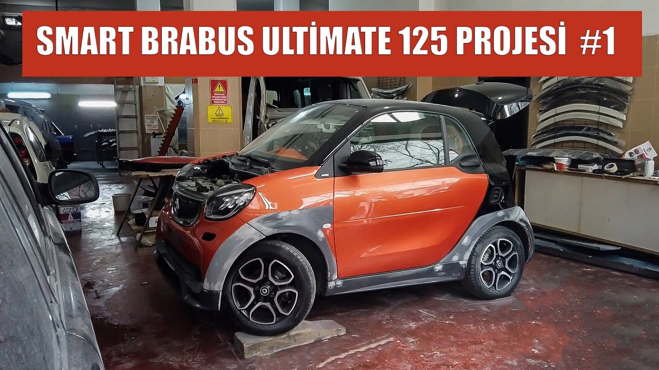 Smart brabus ultimate 125 projesi body kit montaj - YouTube