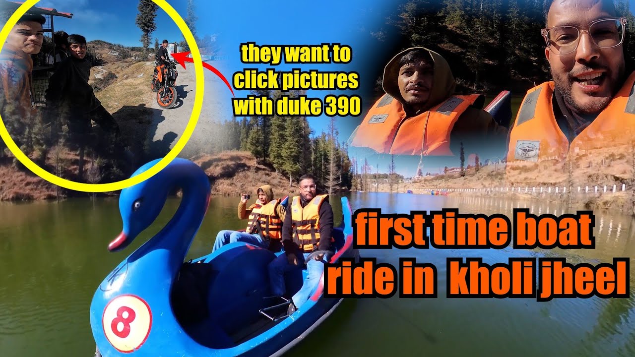 Koli dhek jheel me finally boating krli | daily vlog - YouTube