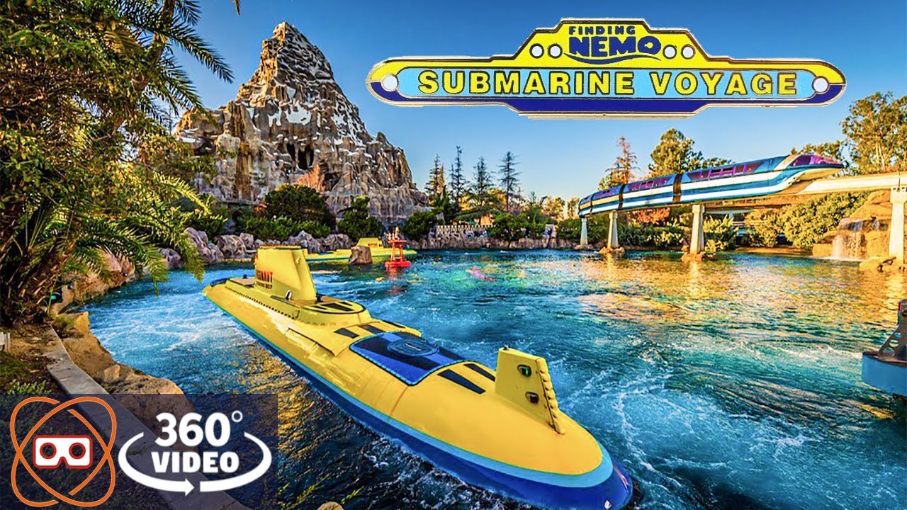 [5K 360] Disneyland Finding Nemo Submarine Ride - Disney 360° POV - YouTube