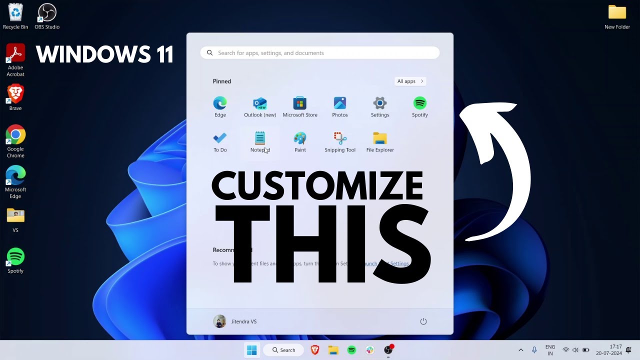 Windows Start Menu Settings - How to Customize Start Button in Windows ...