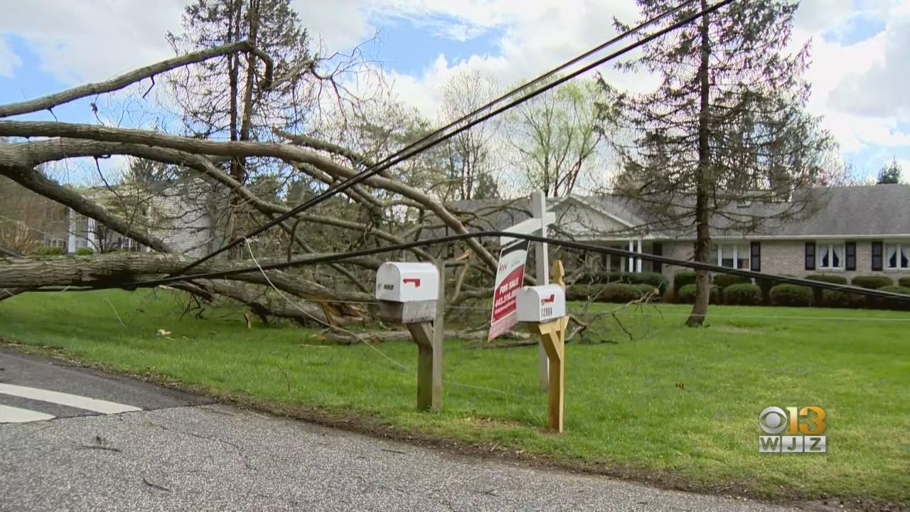 Powerful Storms Leave Damage Behind In Maryland - YouTube