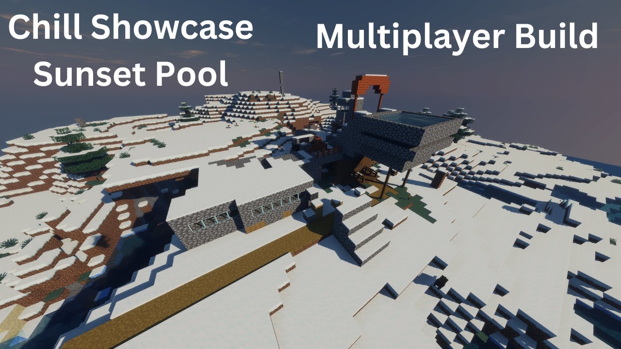 Sunset Pool House Minecraft Showcase (SMP Build) - YouTube