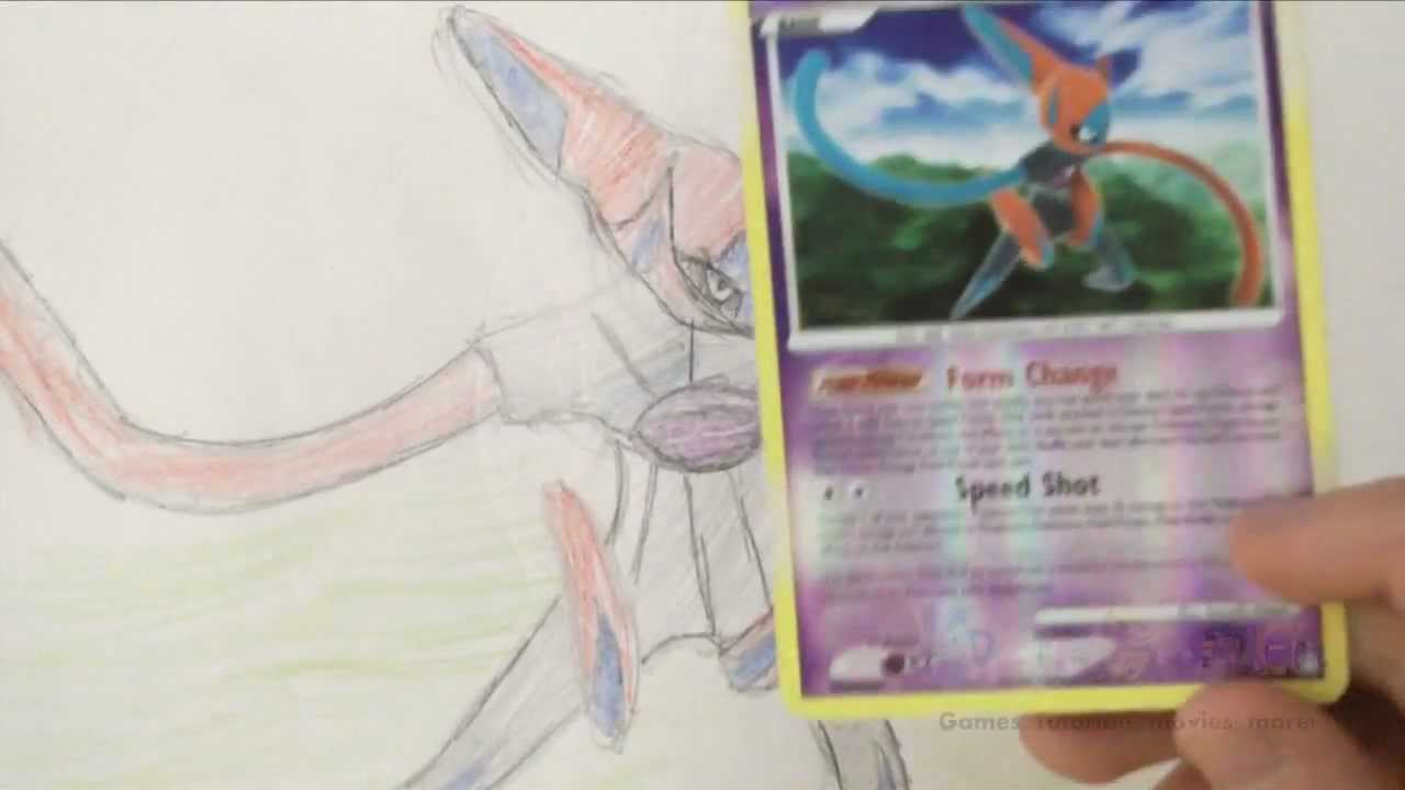 Draw a Deoxys in 5 minutes! - YouTube