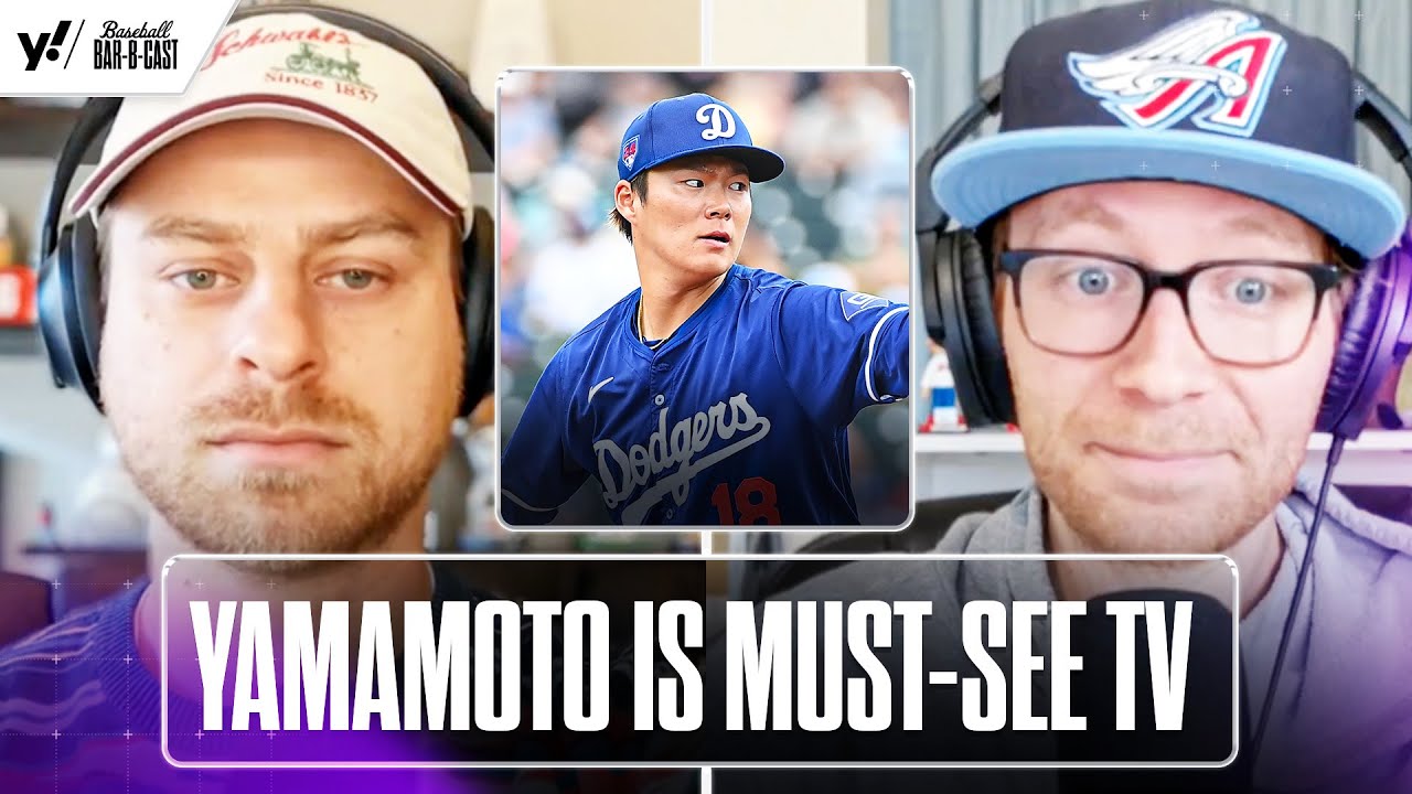 Why the Dodgers’ YOSHINOBU YAMAMOTO is must-see TV | Baseball Bar-B-Cast | Yahoo Sports - YouTube