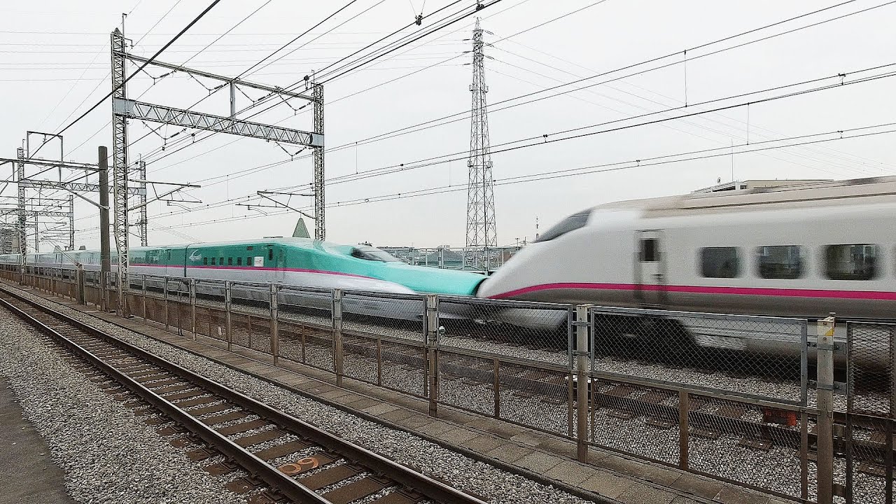 新幹線063＊北与野でジョイント音を聴く＊E2系＊E3系＊E5系＊E6系＊E7系＊W7系＊E926系＊東北＊上越＊北陸＊秋田＊shinkansen - YouTube