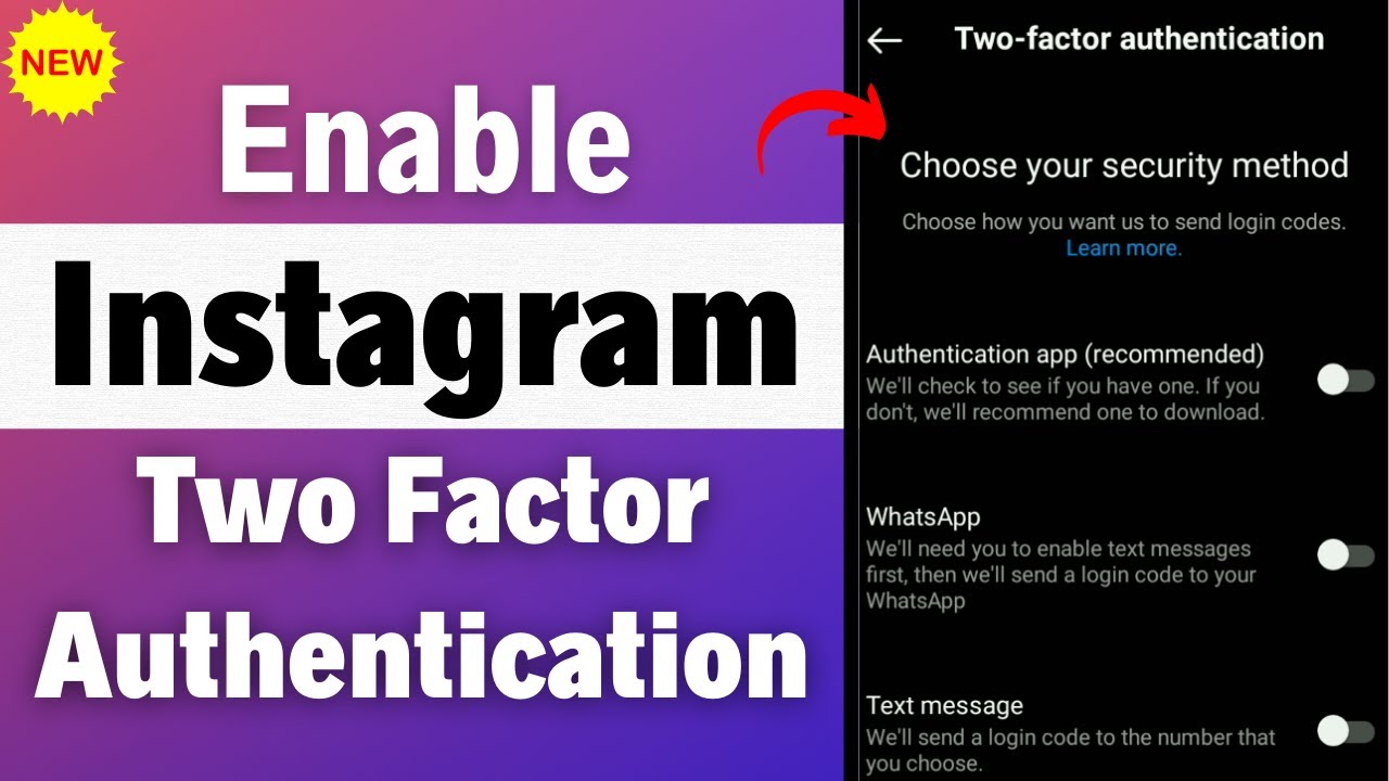 How To Enable Two-Factor Authentication On Instagram 2023: Instagram ...
