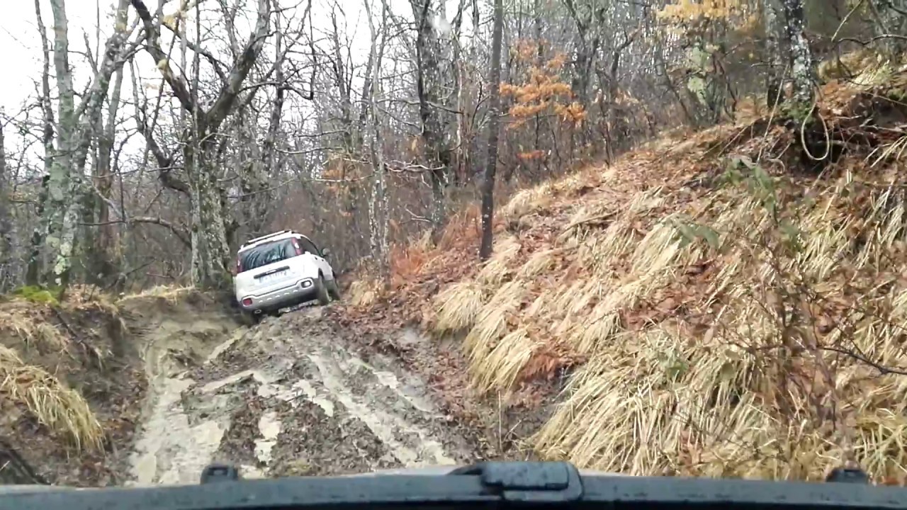 Fiat Panda cross off road mud - YouTube