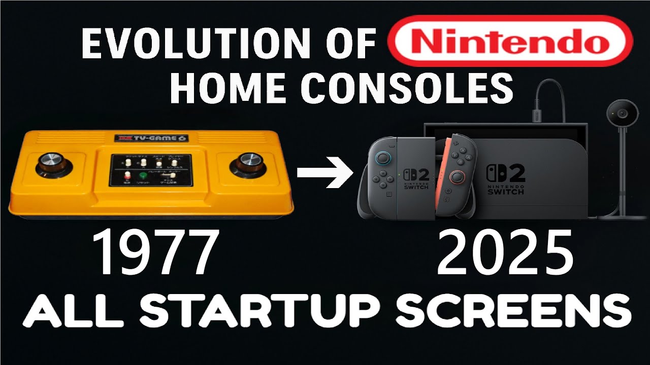 Evolution of Nintendo home Consoles (1977–2025) | All Startup Screens ...