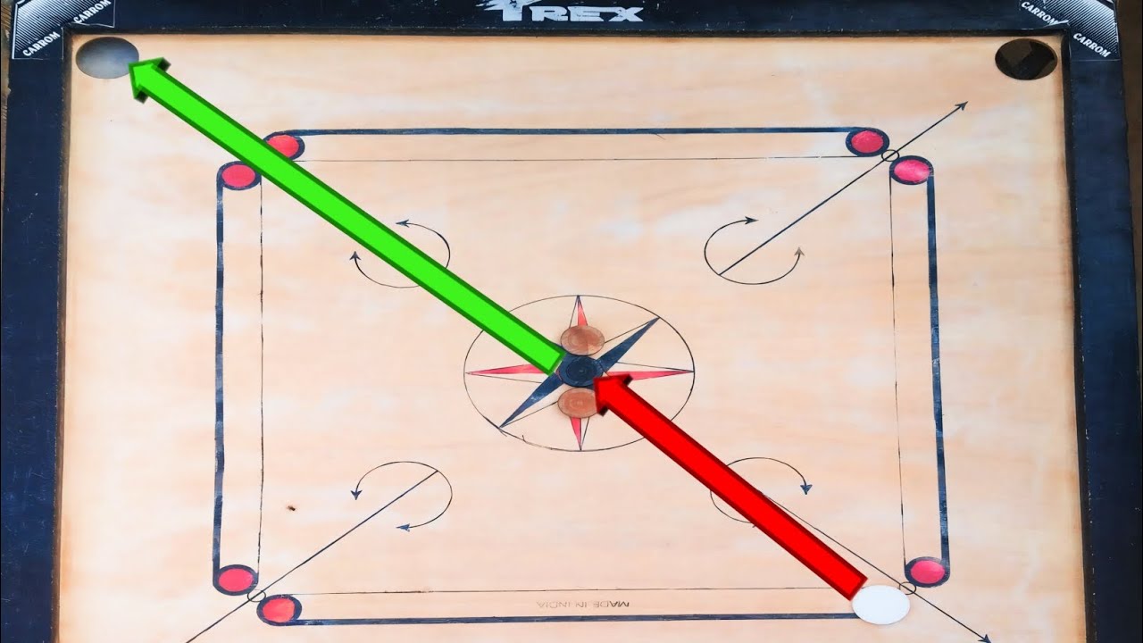 Top 5 most important and best shot and stroke in carrom board|| carrom ...