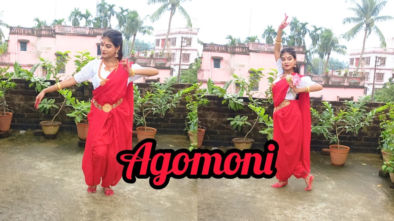 Agomoni Dance || Ogo amaro agomi X Jaya jaya japya || Dance cover ...