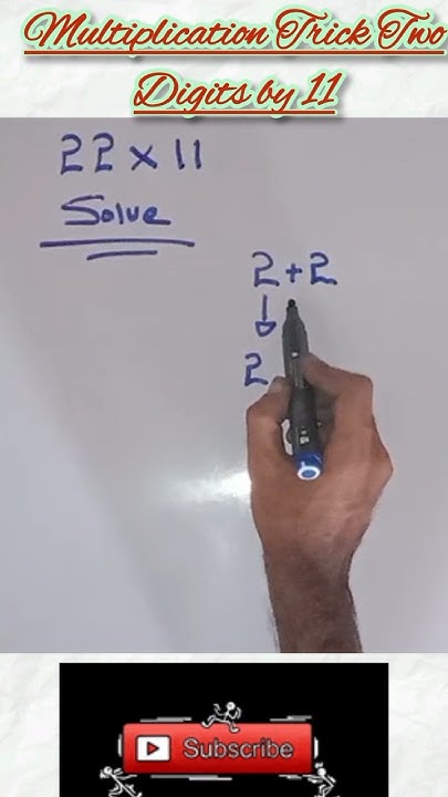 "Quick Trick: Multiply Any 2-Digit Number by 11 Instantly!"!" #shortsfeed #shorts #math # ...