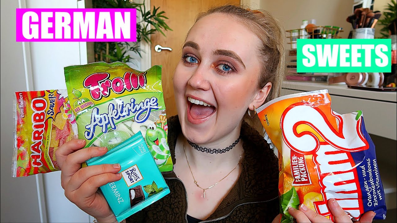 TRYING GERMAN SWEETS!! 🇩🇪🍬🍭 - YouTube