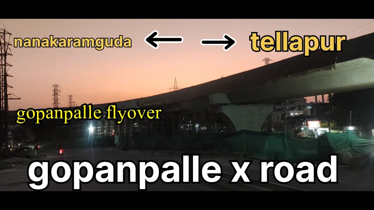 gopanpally flyover tellapur Hyderabad #tellapur #flyover #hyderabad # ...