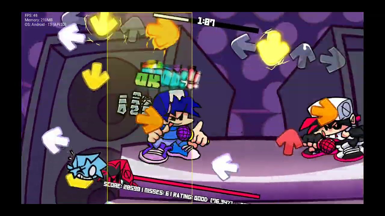fnf mod ??? skins de acrobat - YouTube