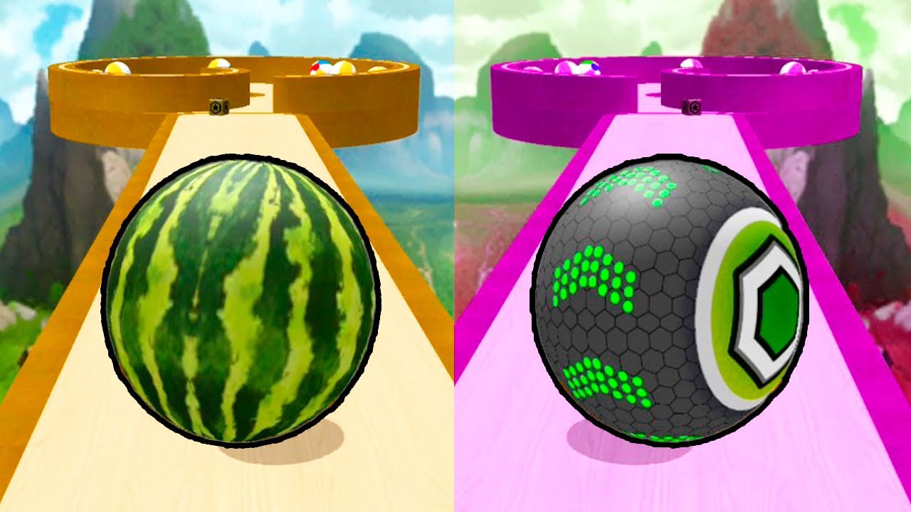 Racing Ball Rolling VS Reverse Levels! Who Will Win: Default Ball or ...