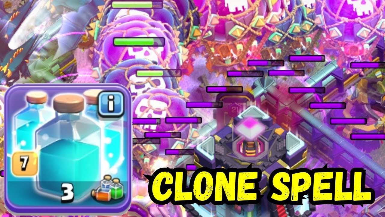Easily 3 Star Th15 Dragon and Clone Spell (clash of clan) - YouTube