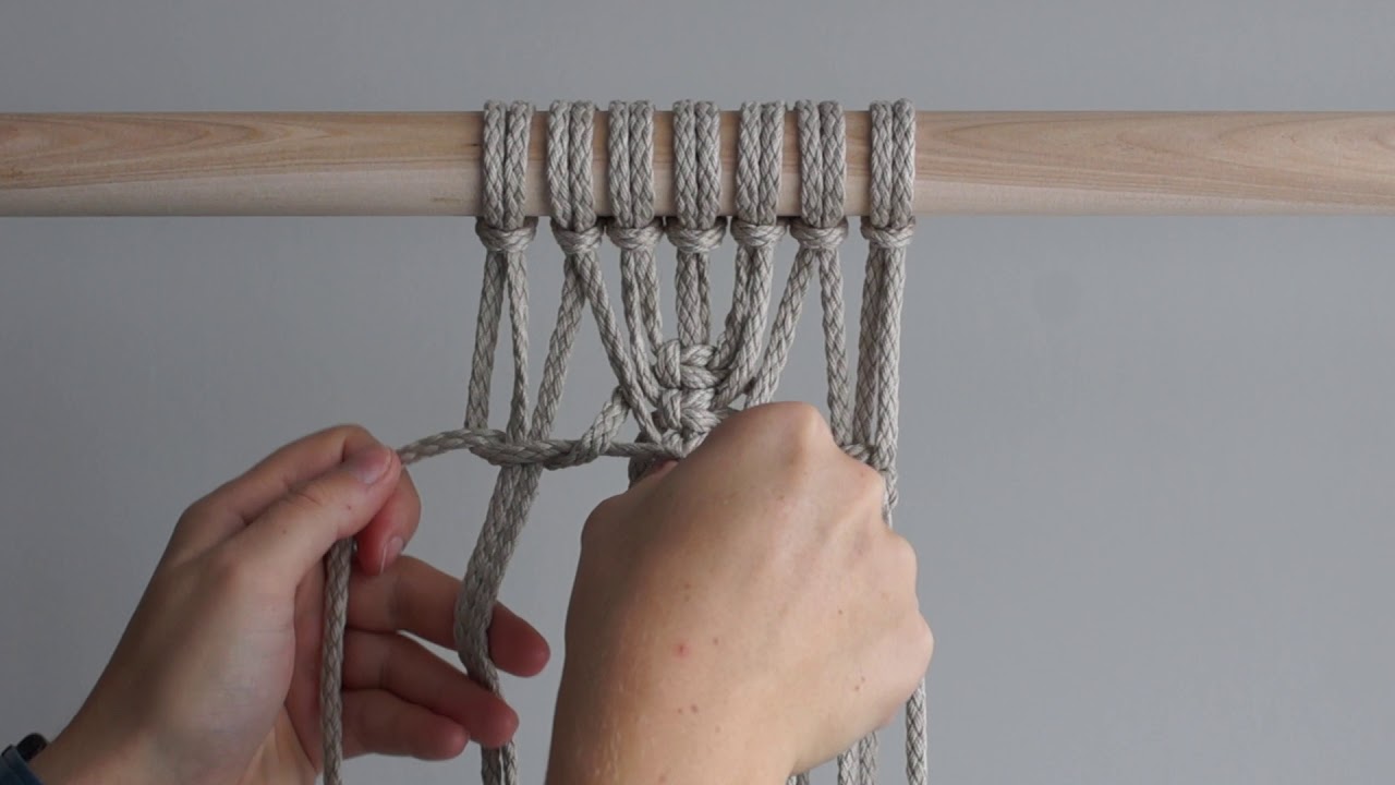 Macrame For Beginners - 28 Days of Knots! Day 26: Fish Bone Pattern ...