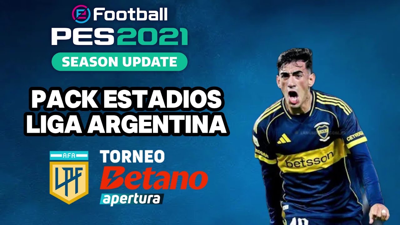 PACK ESTADIOS LIGA ARGENTINA 2026 PARA PES 2021 COMPATIBLE CON ...