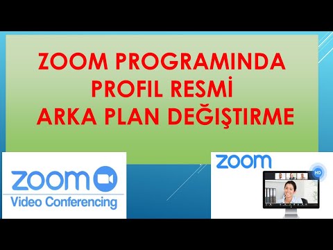 Zoom Programında -  Profil Resmi Arka Plan Değiştirme