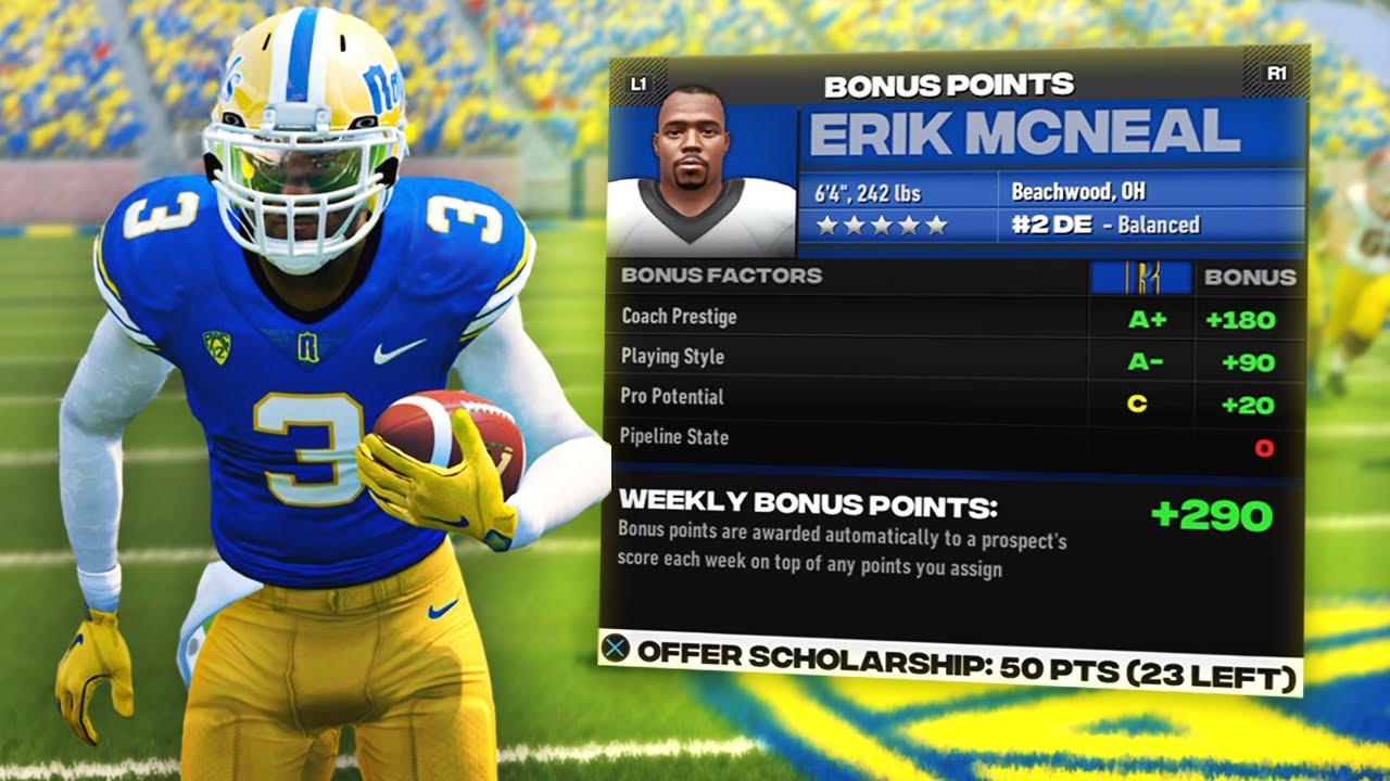 5 STAR RECRUIT visits our campus! NCAA 14 Riverside Royals Dynasty ...