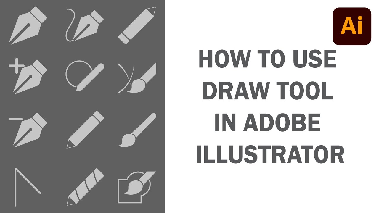 Adobe Illustrator tutorials | How to use Drawing tool in Adobe ...