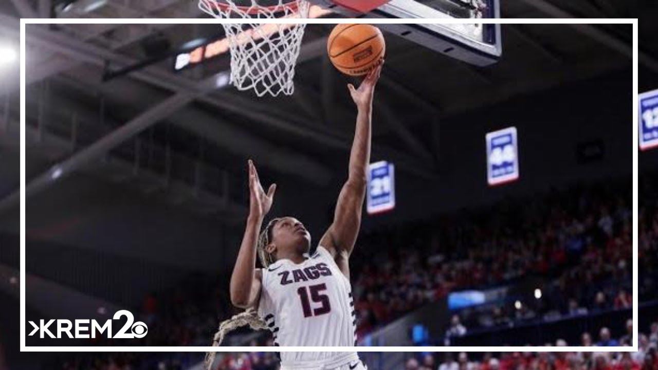 Yvonne Ejim reacts to breaking Gonzaga scoring record - YouTube