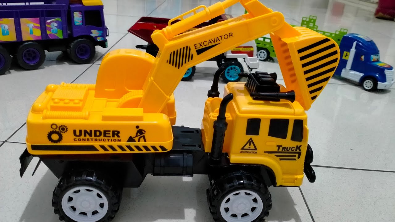 Mobil mobilan excavator beko, dump truck, garbage truck, truk tronton ...