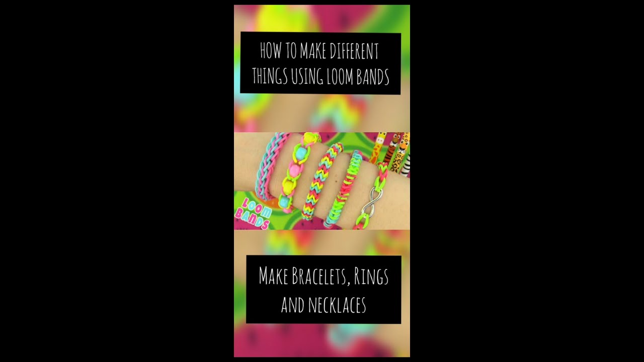 How to make different types of loom band designs - YouTube