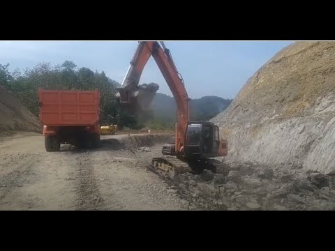 Optimasi Produktivitas Galian Batu Menggunanan Excavator, Excavator ...