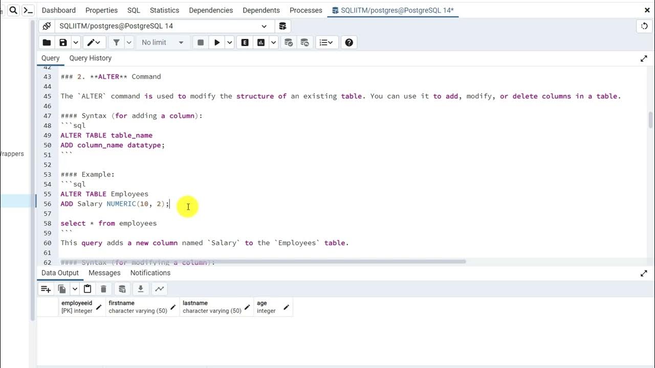 Tutorial: Data Definition Language (DDL) Commands - YouTube