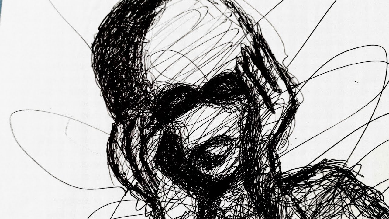 Sad drawing scribbling - YouTube
