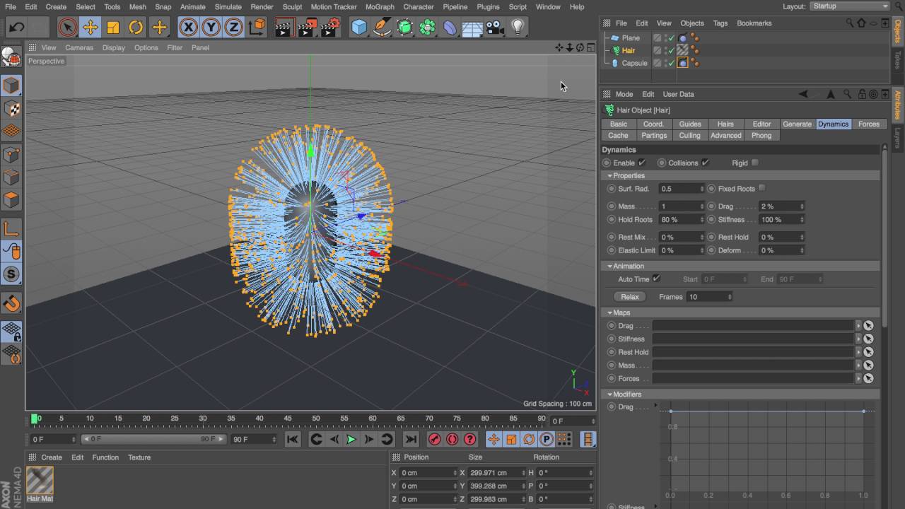 Cinema 4D Quicktip: Hair falls out - YouTube