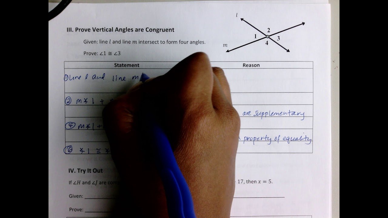 Lesson 1.9: Proving Theorems - YouTube