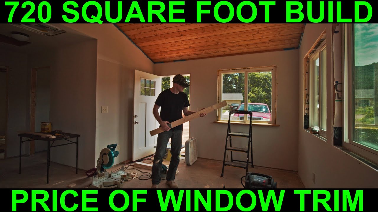 How to trim out windows with wood - YouTube