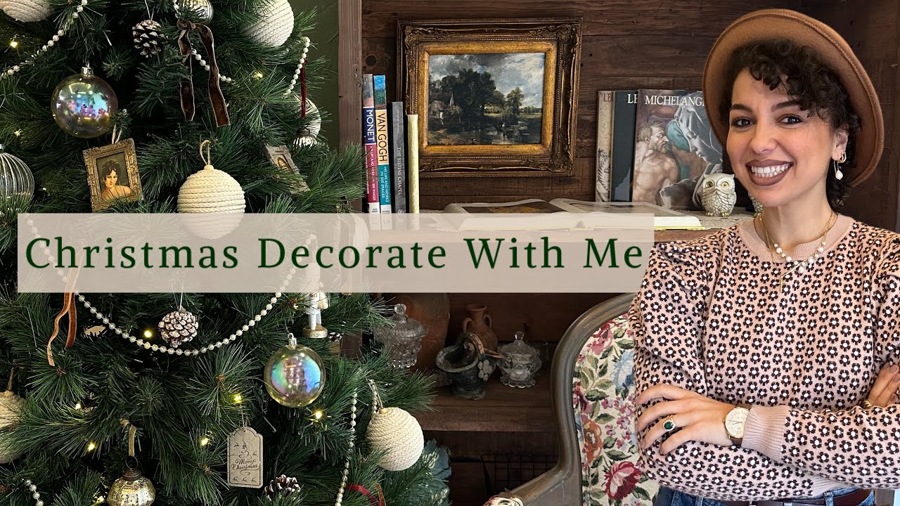 Christmas Decorate With Me | Eclectic Art Gallery - YouTube