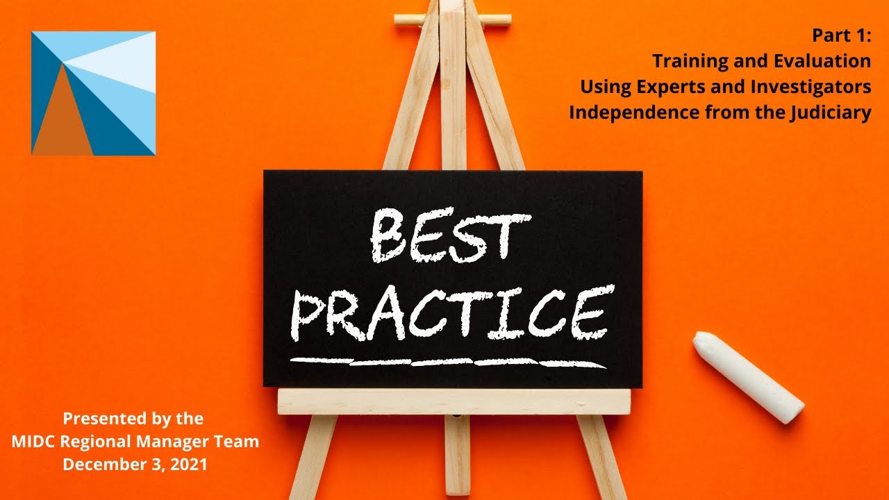 Best Practices for Complying with MIDC Standards - Part 1 (December 3 ...