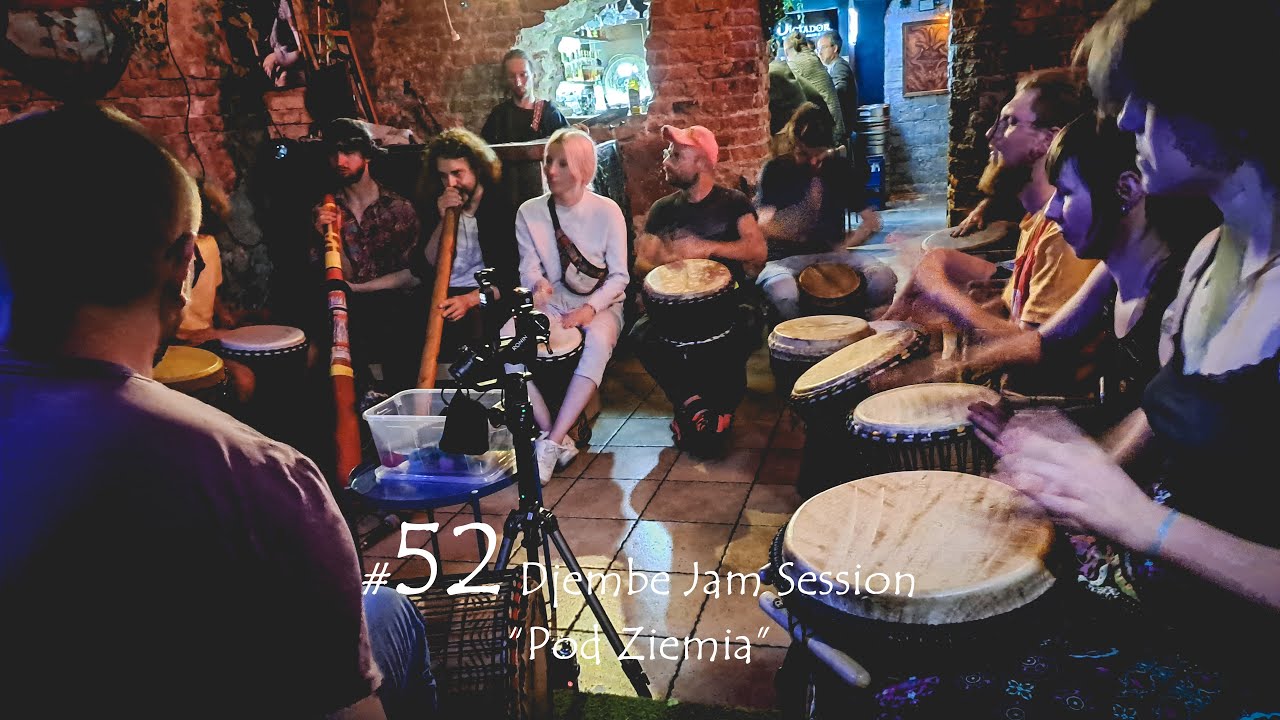 #52 #djembe Jam session - Kraków, "Pod Ziemią" - YouTube