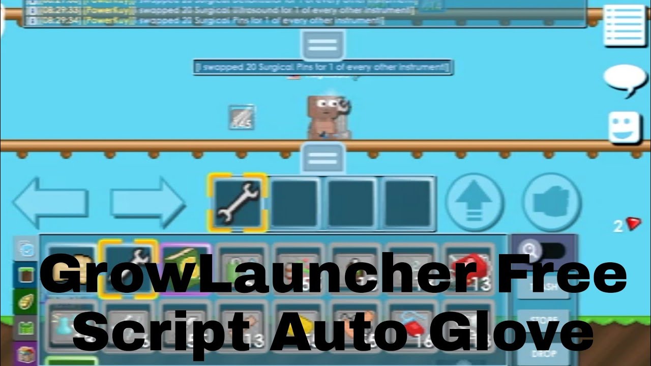 Growtopia Growlauncher|Free Script Auto Glove Tools Surg And Galatic - YouTube
