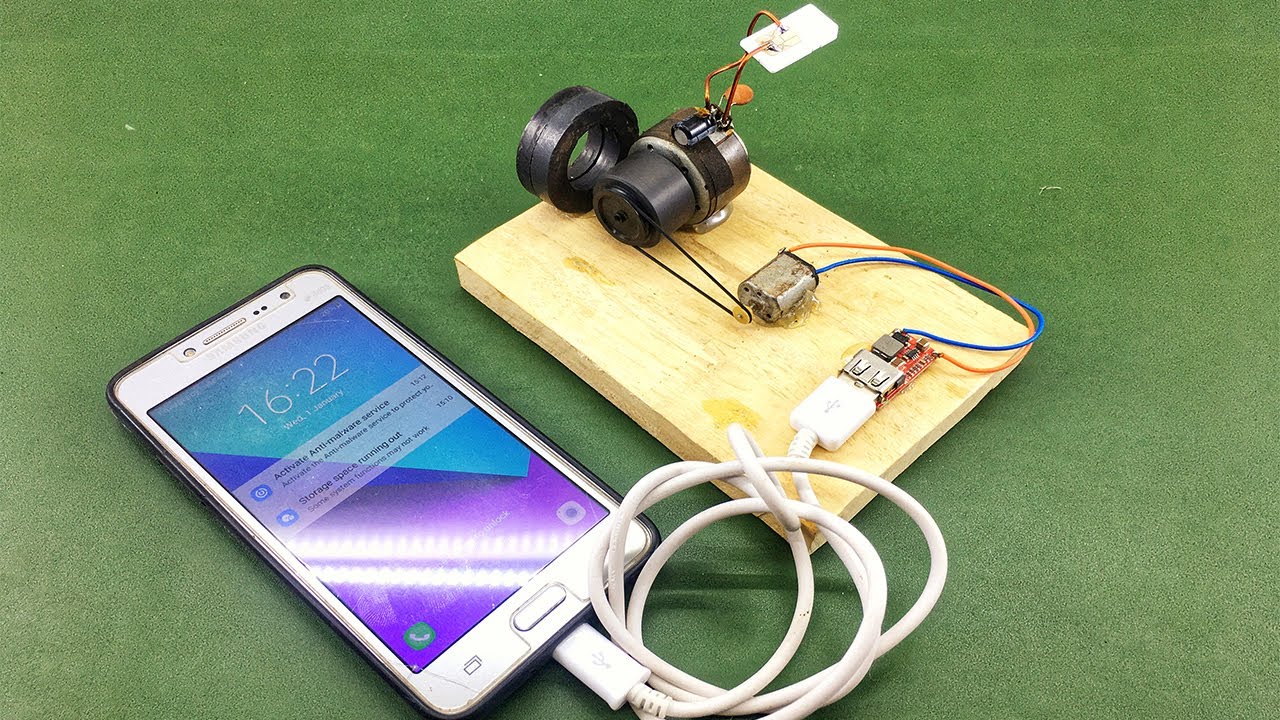 New 100% Free Energy Mobile Charging By Magnet self running machine ...