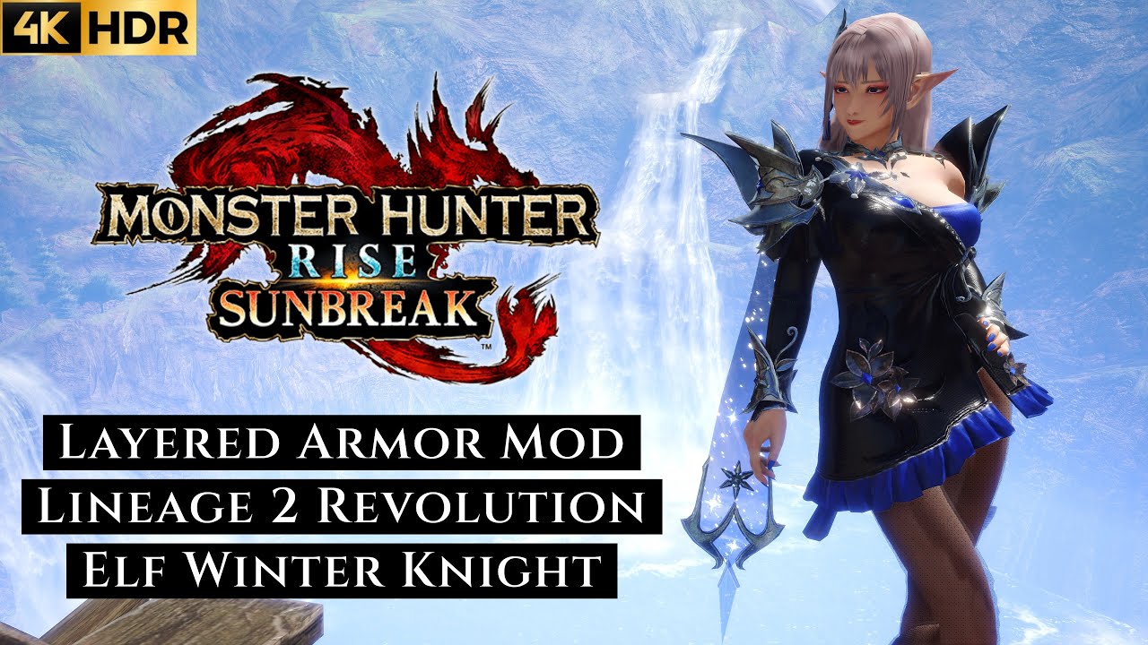 Lineage 2: Revolution Elf - Winter Knight layered armor mod [Monster ...