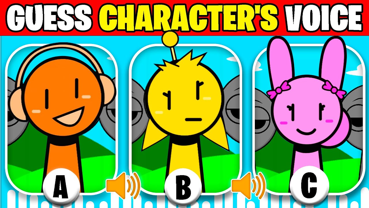 Guess The SPRINKLE😍 Sprunki Characters By VOICE🔊Oren🧡Simon🟡Raddy😡 - YouTube