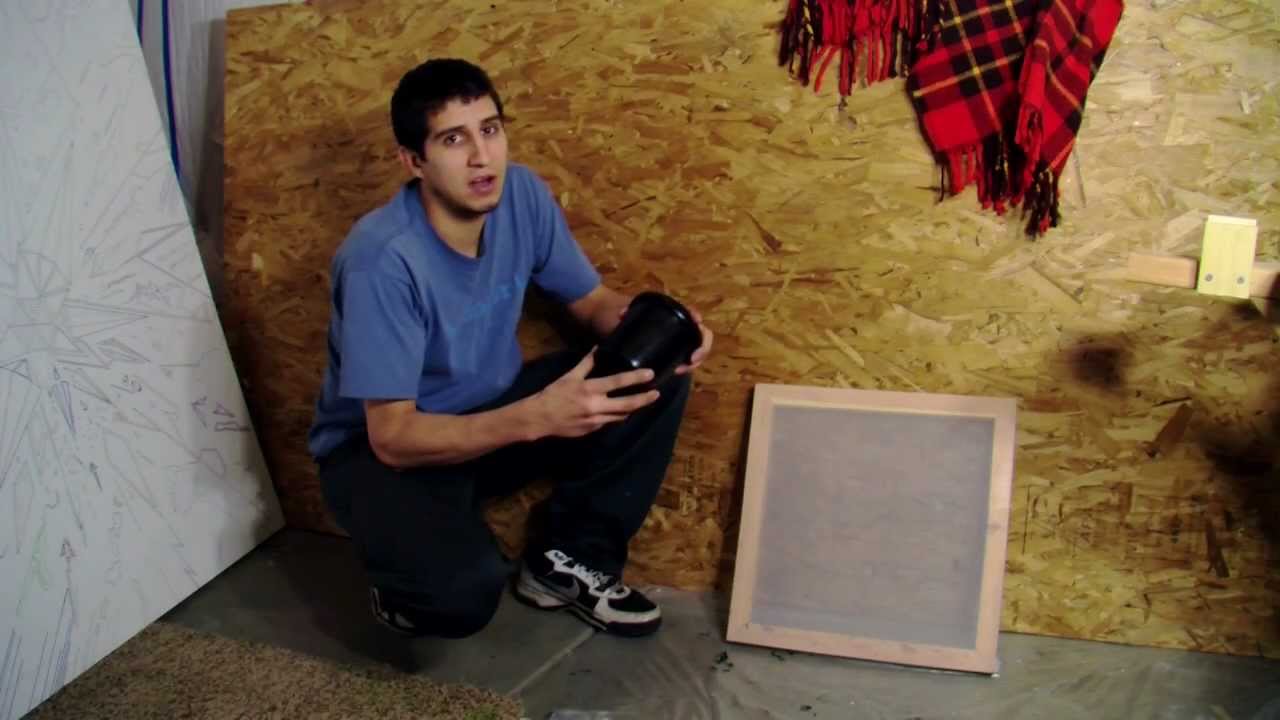 How to Burn a Silk Screen - YouTube