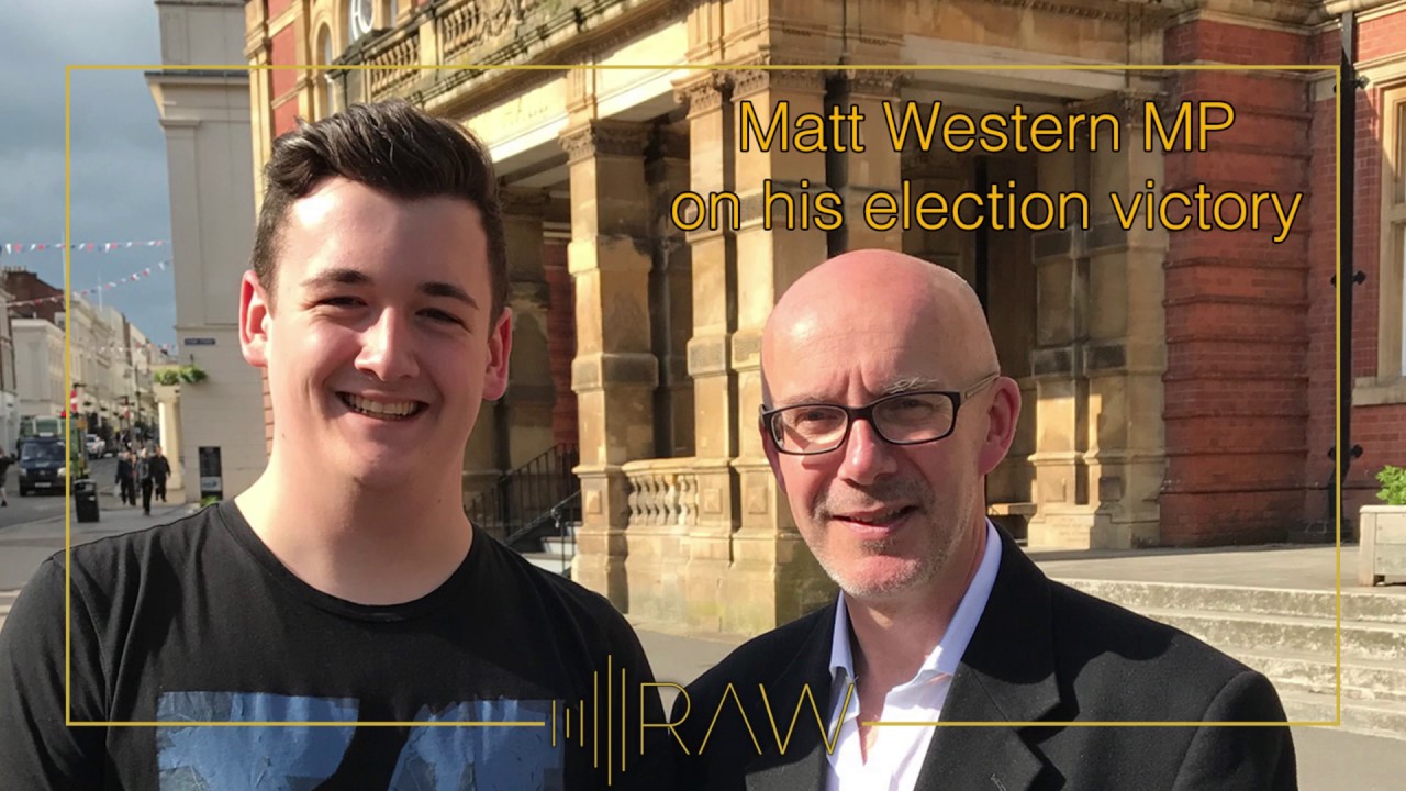 Matt Western MP on his election victory | RAW Interviews - YouTube