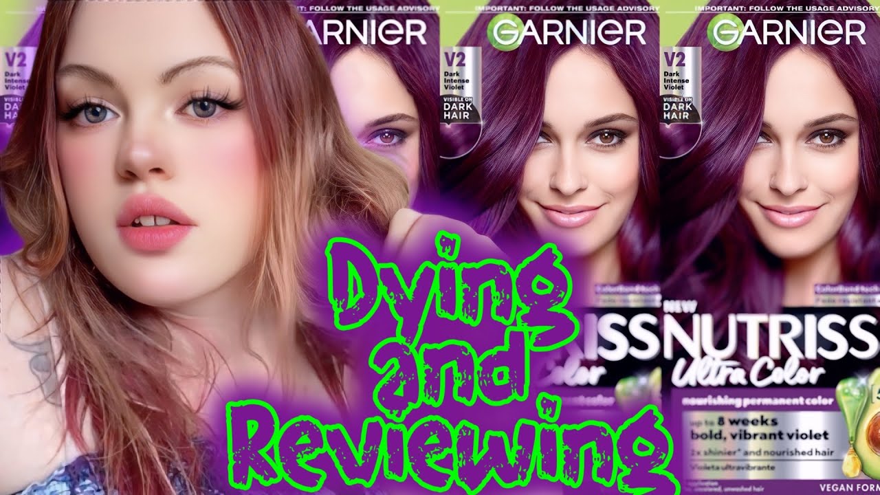 Dying My Hair With Garnier Nutrisse Ultra Color V2 Dark Intense Violet ...